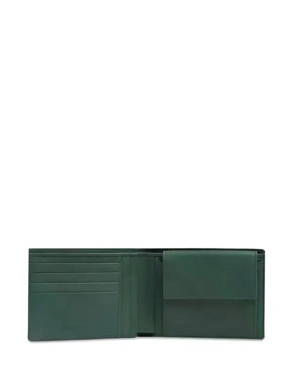 PIQUADRO Logo-plaque Leather Wallet - Green