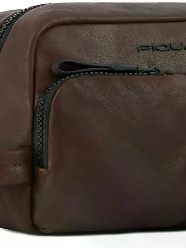 PIQUADRO Logo-lettering Wash Bag