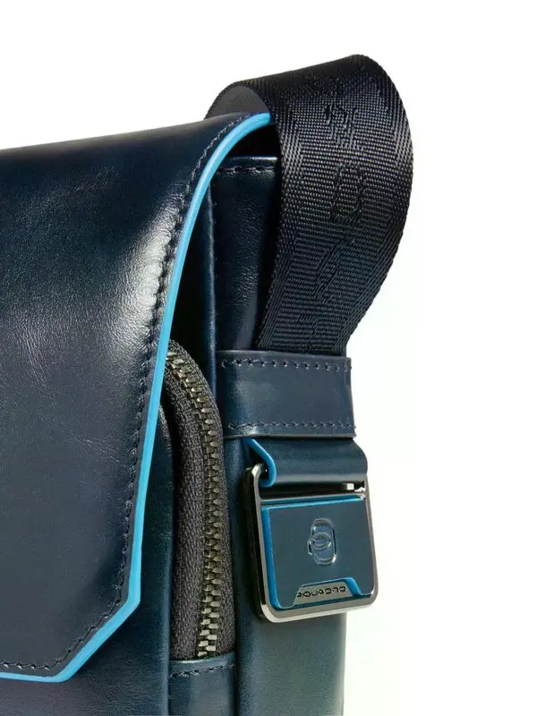 PIQUADRO Square Leather Crossbody Bag