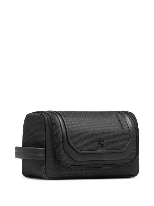 PIQUADRO Leather-trim Hanging Toiletry Bag