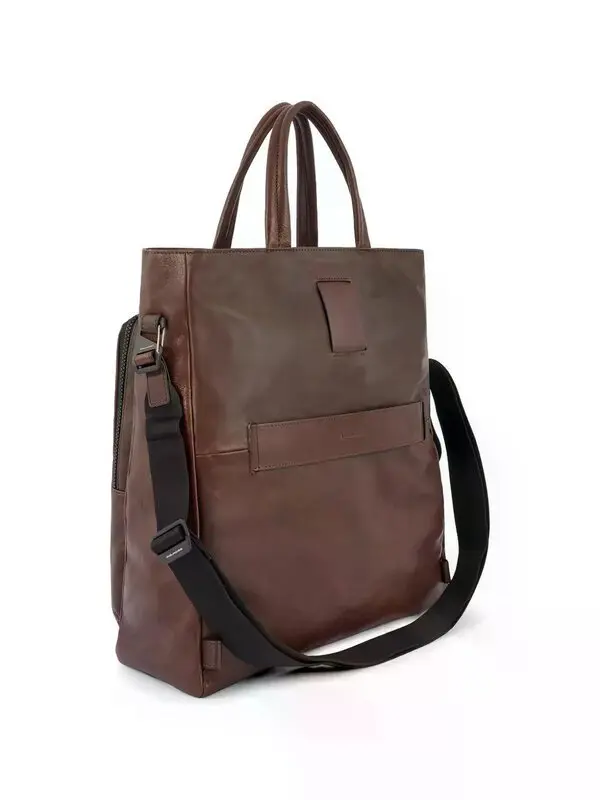 PIQUADRO Harper Convertible Leather Tote Bag