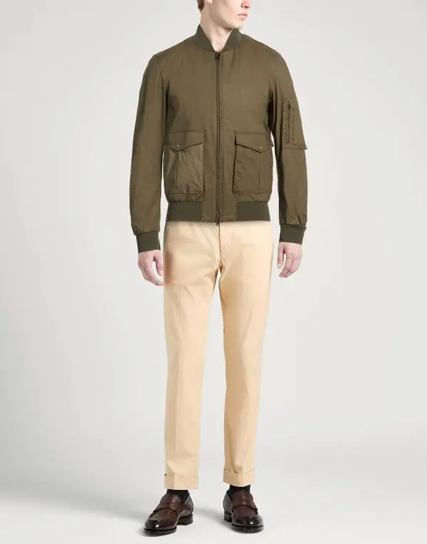 Herno Cotton & Elastane Bomber Jacket - Green
