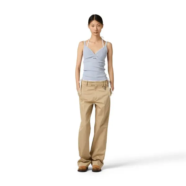 Miu Miu Cotton Knit Top - Astro