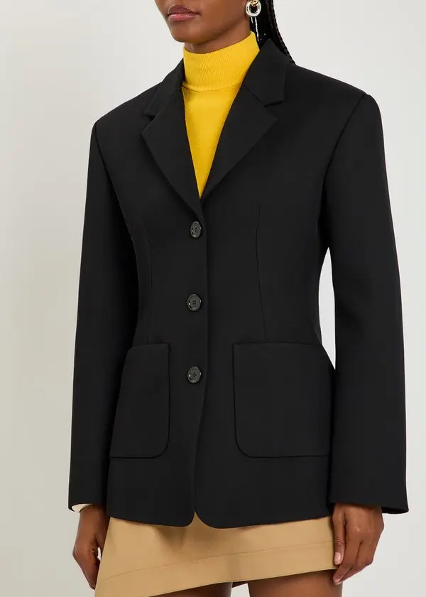 Loewe Wool-blend Blazer - Black