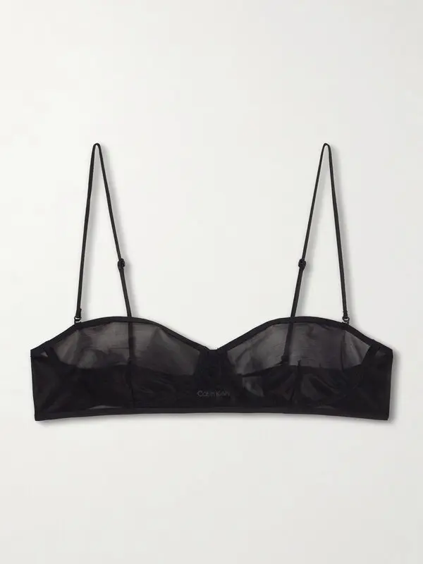 Calvin Klein Alden Balconette Bra - Black