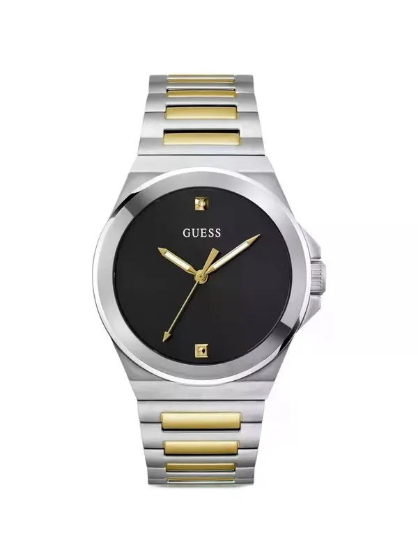 Guess Round Dial Watch With Crystal Embellishment