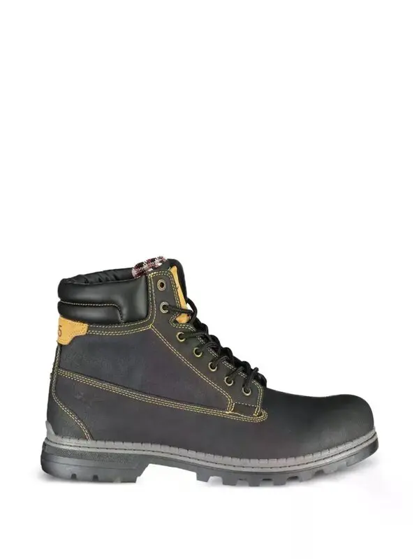 Carrera Eyewear Lace-up Contrast-stitch Leather Boots