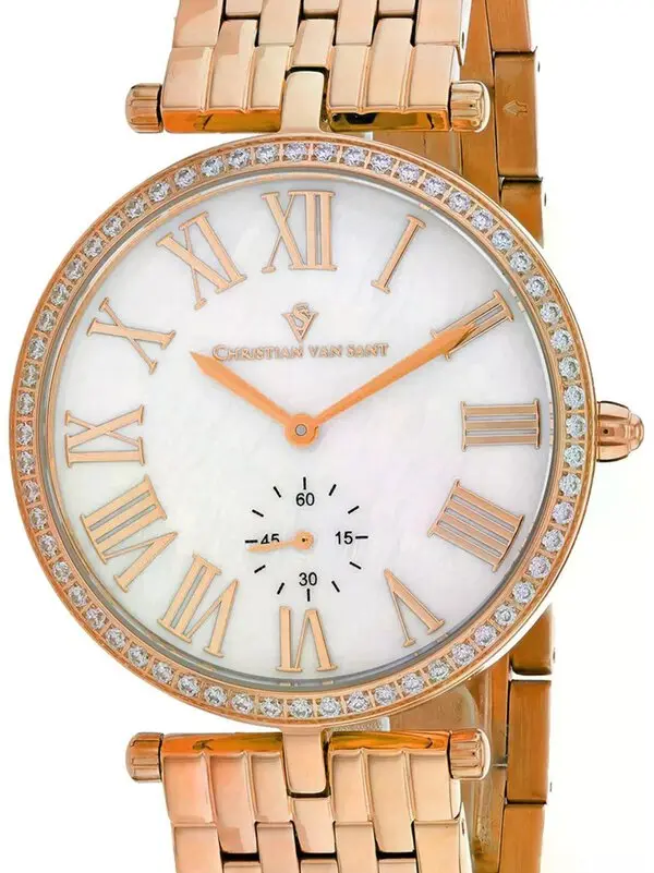 CHRISTIAN VAN SANT Hush Crystal-embellished 36mm Watch - White