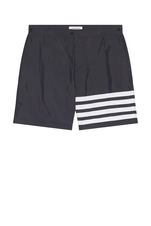 Thom Browne Button Front Board Shorts