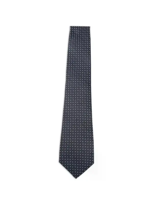 Kiton Micro-pattern Silk Tie