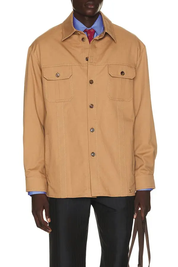 Valentino Garavani Vlogo Signature Jacket - Light Camel