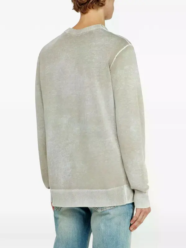 DIESEL® Logo Embroidered Cotton Jumper