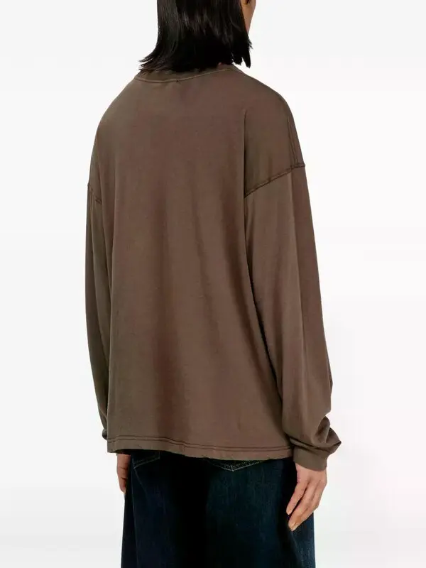 DIESEL® Graphic-print Long-sleeve T-shirt