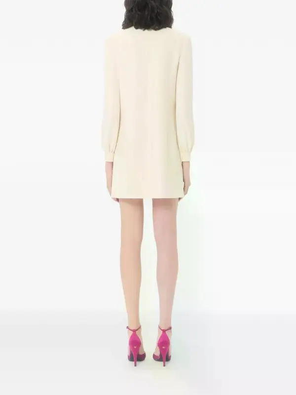 Valentino Garavani Crystal Embellished Mini Dress - Neutrals