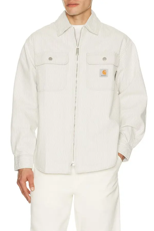 Carhartt Work In Progress Mercer Shirt Jacket - Mercer Stripe, Graphite, & Wax