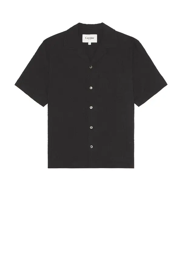 CORRIDOR Paisley Embroidery Short Sleeve Shirt
