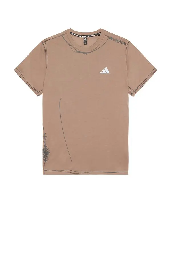 ADIDAS X SONG FOR THE MUTE Running Tee In Brown