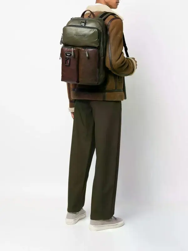 PIQUADRO Logo Plaque Backpack