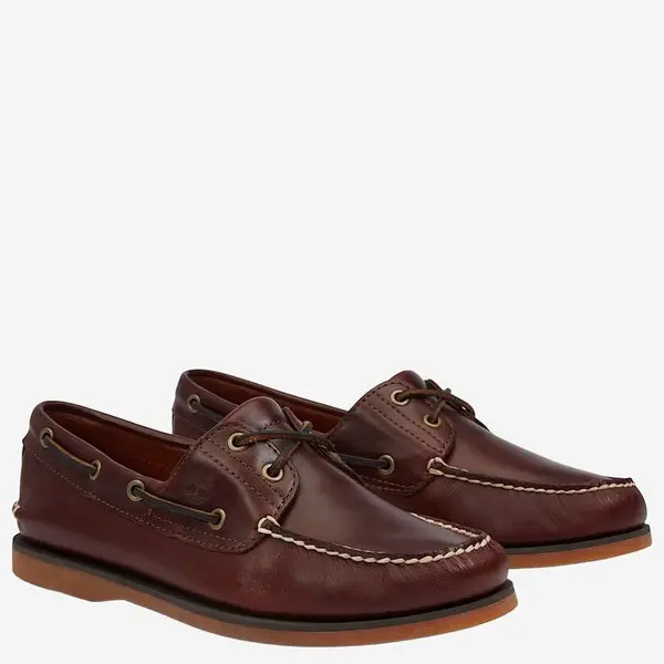 Timberland Classic Leather Boat Loafers - Marrone