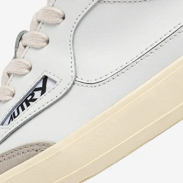 AUTRY Windscape Low Sneakers In Leather - Bianco