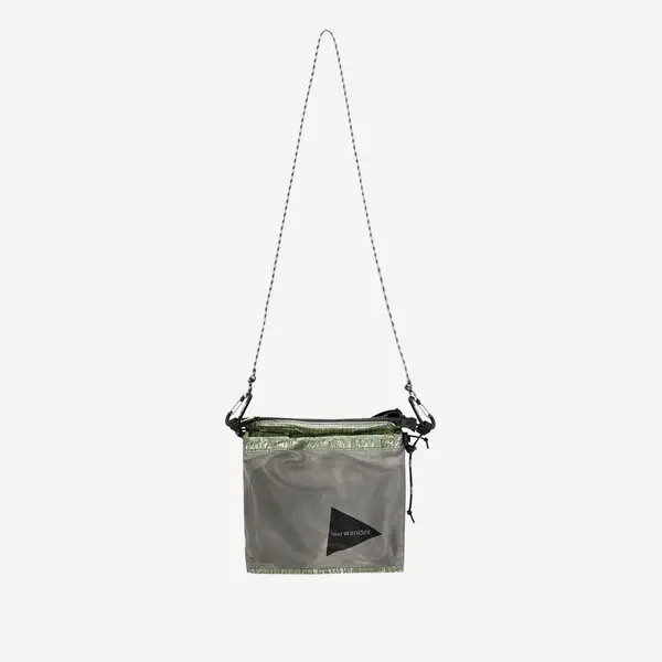 AND WANDER Nylon Shoulder Bag With Logo - Green
