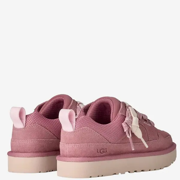 UGG Suede And Recycled Canvas Mesh Low Top Sneakers - Rosa