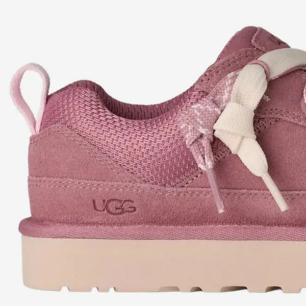 UGG Suede And Recycled Canvas Mesh Low Top Sneakers - Rosa