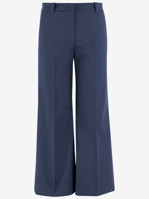 QL2 DONNA Wide Leg Stretch Cotton Pants