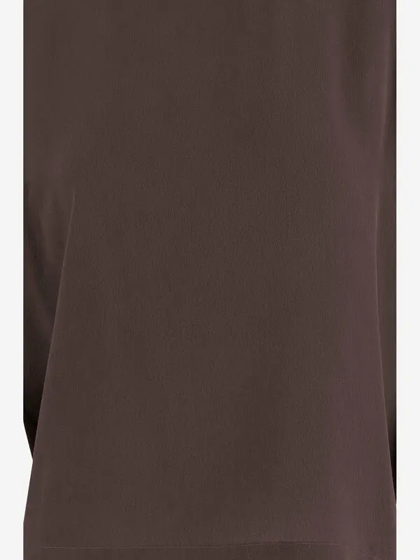 Q WINS Silk Knit Long Sleeve Top
