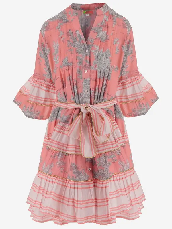 PEP'S CANNES Floral Print Cotton Dress