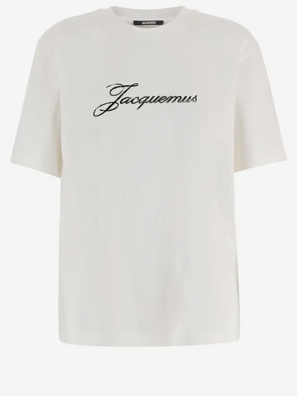 Jacquemus Cotton T Shirt With Logo - White
