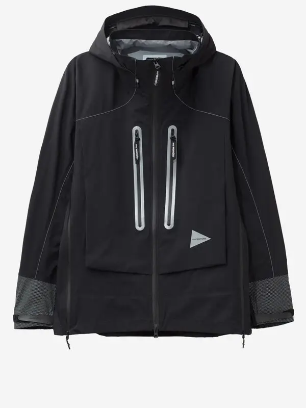 AND WANDER Pertex Shield Nylon Jacket - Black