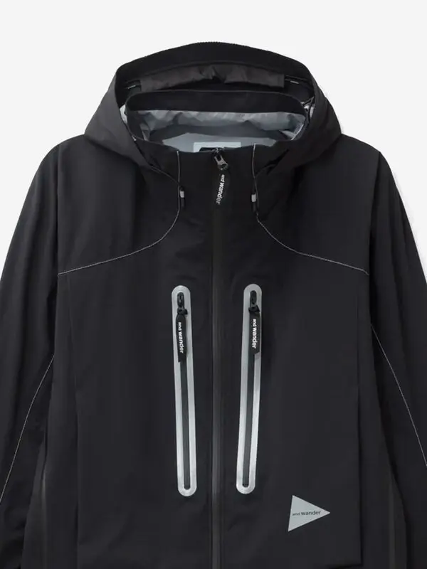 AND WANDER Pertex Shield Nylon Jacket - Black
