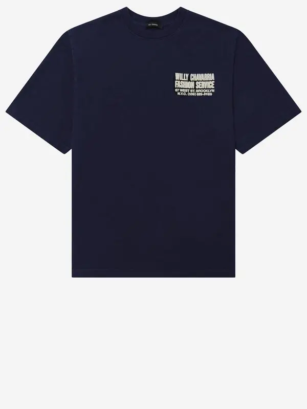 WILLY CHAVARRIA Printed Cotton T Shirt - Blue