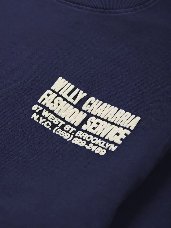 WILLY CHAVARRIA Printed Cotton T Shirt - Blue
