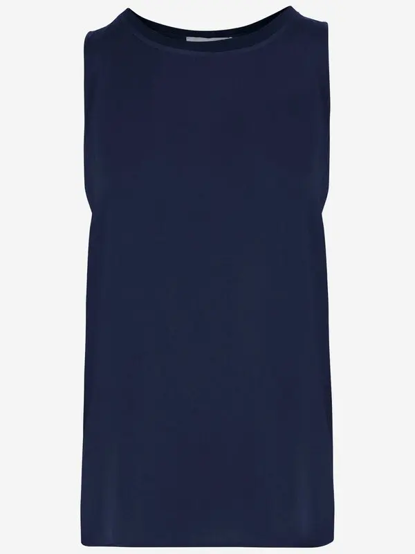 Q WINS Sleeveless Stretch Cotton Top