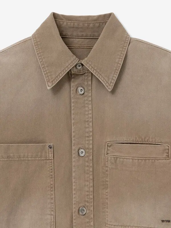 WOOYOUNGMI Cotton Shirt With Logo - Beige