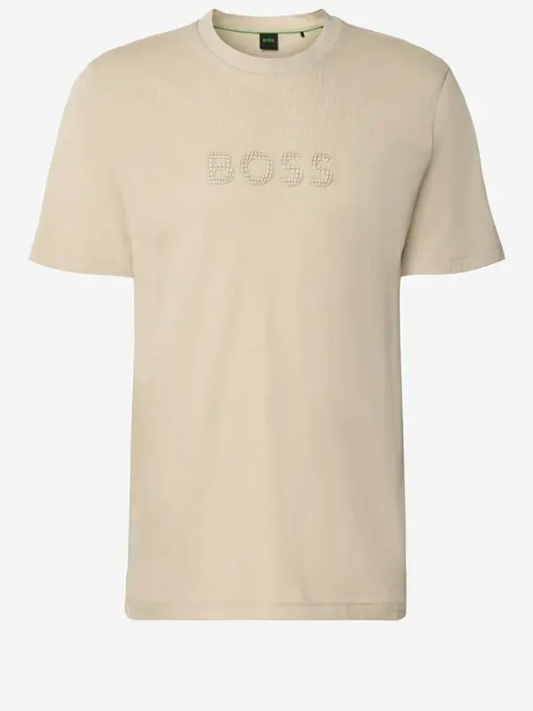 Hugo Boss Cotton T Shirt With Logo