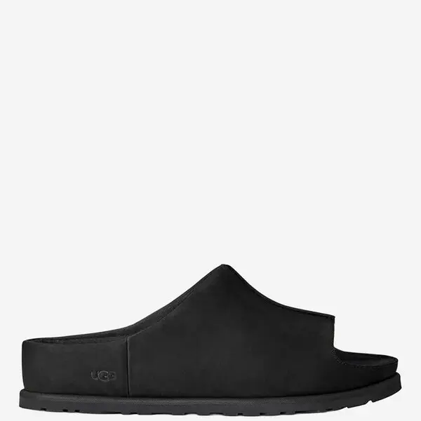 UGG Otzo Suede Sandals With Embossed Logo - Black