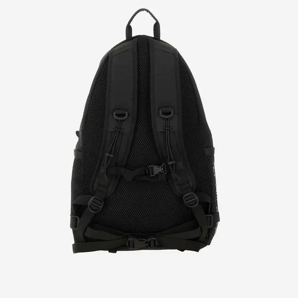 AND WANDER Cotton Blend Backpack With Mesh Pocket - Black