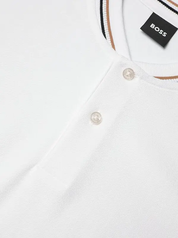 Hugo Boss Cotton Polo Shirt - White