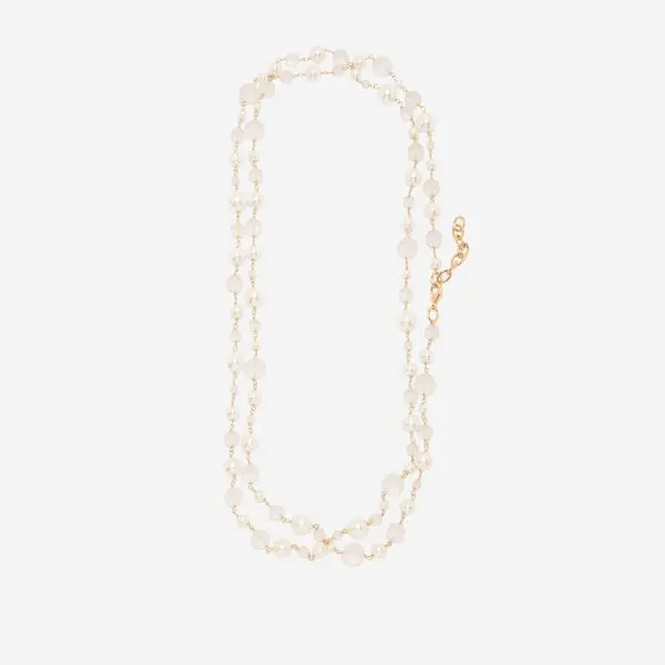 SILVIA GNECCHI Glass Bead Necklace - Trasparent