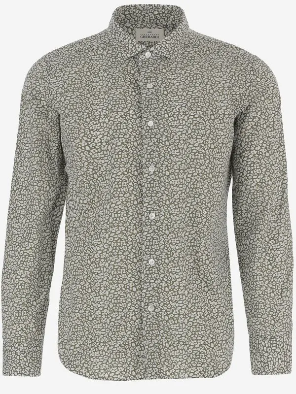 ALESSANDRO GHERARDI Linen Shirt With Floral Print
