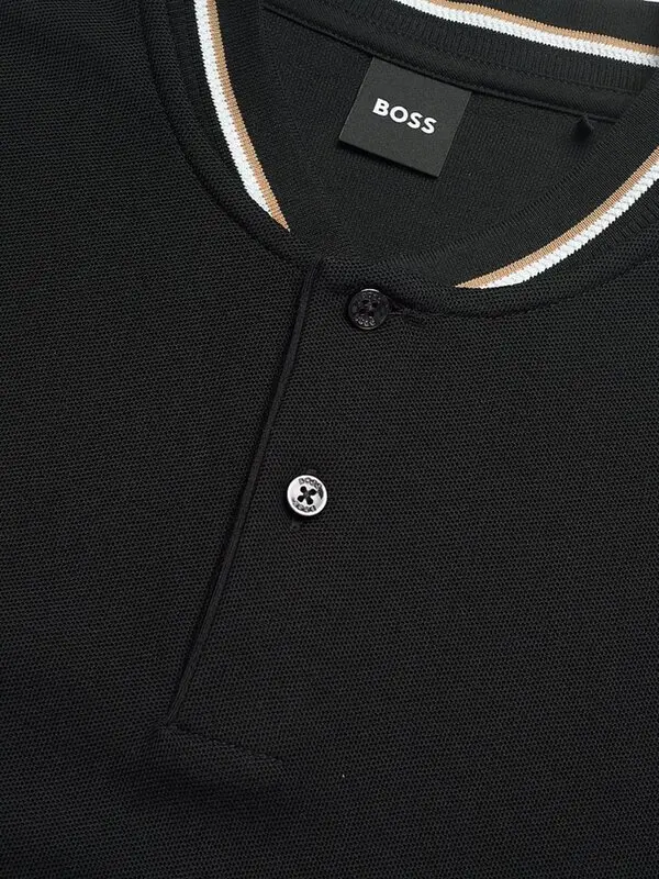 Hugo Boss Cotton Polo Shirt - Black