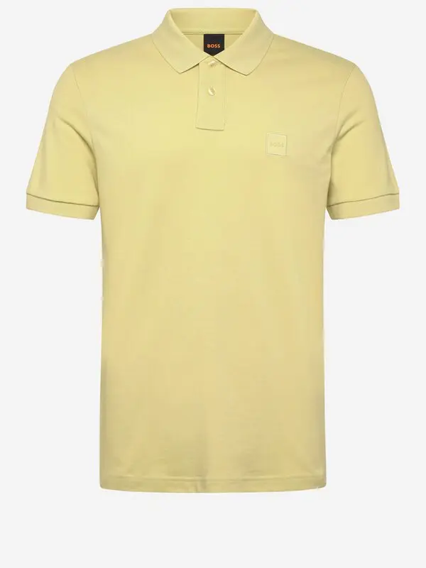 Hugo Boss Stretch Cotton Polo Shirt - Yellow