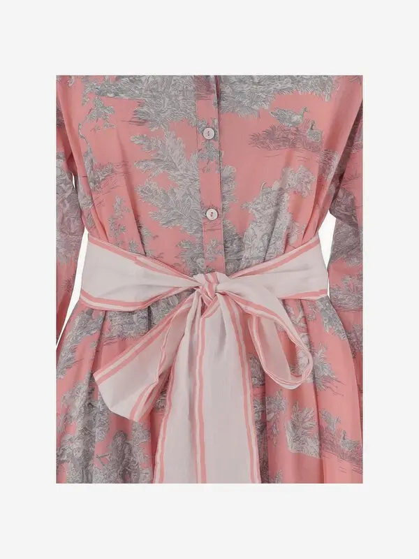 PEP'S CANNES Floral Print Cotton Dress