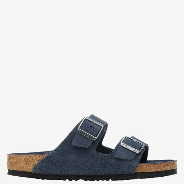 BIRKENSTOCK Arizona Suede Sandals - Navy