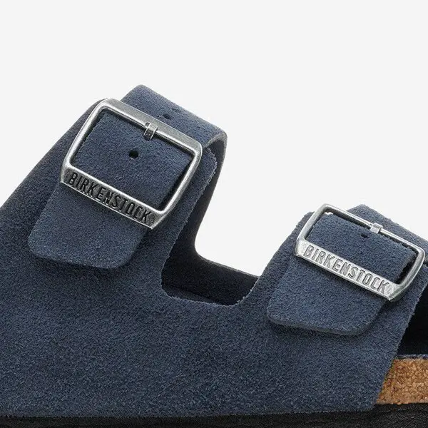 BIRKENSTOCK Arizona Suede Sandals - Navy