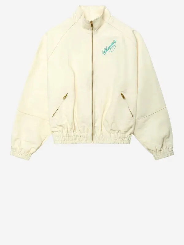 WILLY CHAVARRIA Viscose Blend Jacket With Front Embroidery - Beige