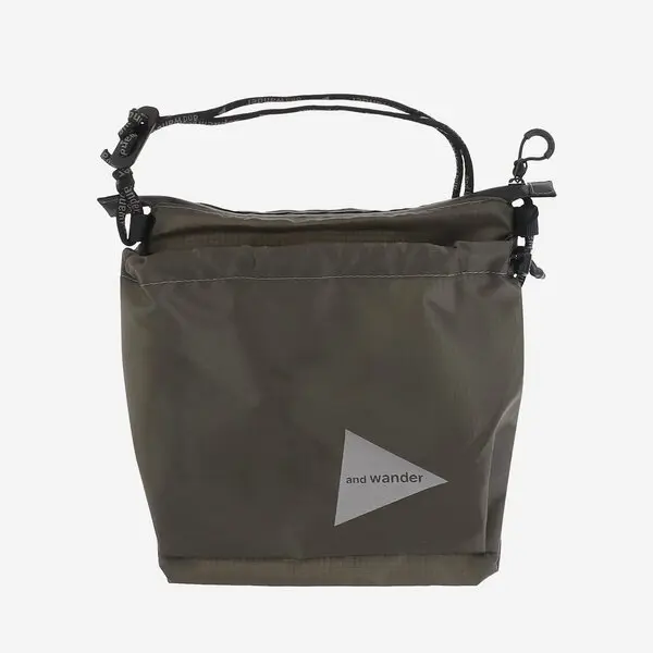 AND WANDER Polyester Shoulder Bag - Cachi